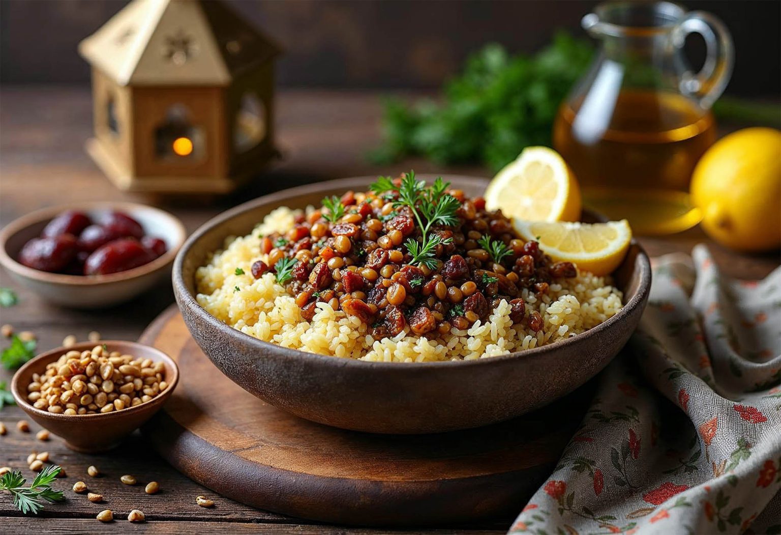 Savory Date & Lentil Rice Bowl: The Perfect Suhoor Meal - The Date Room